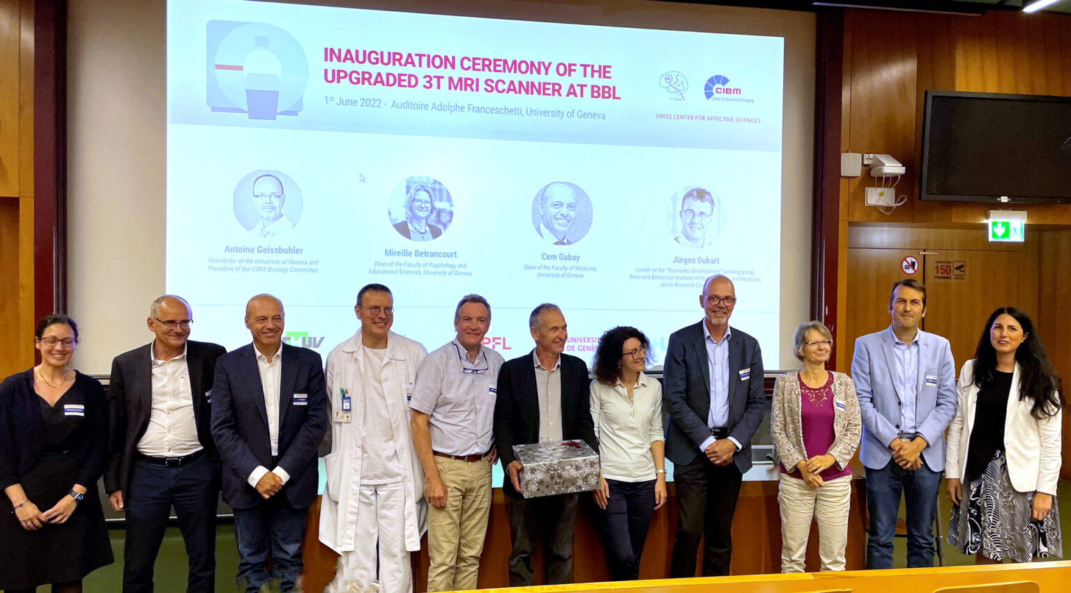 CIBM inauguration of the newly installed 3T MRI scanner at the BBL ...